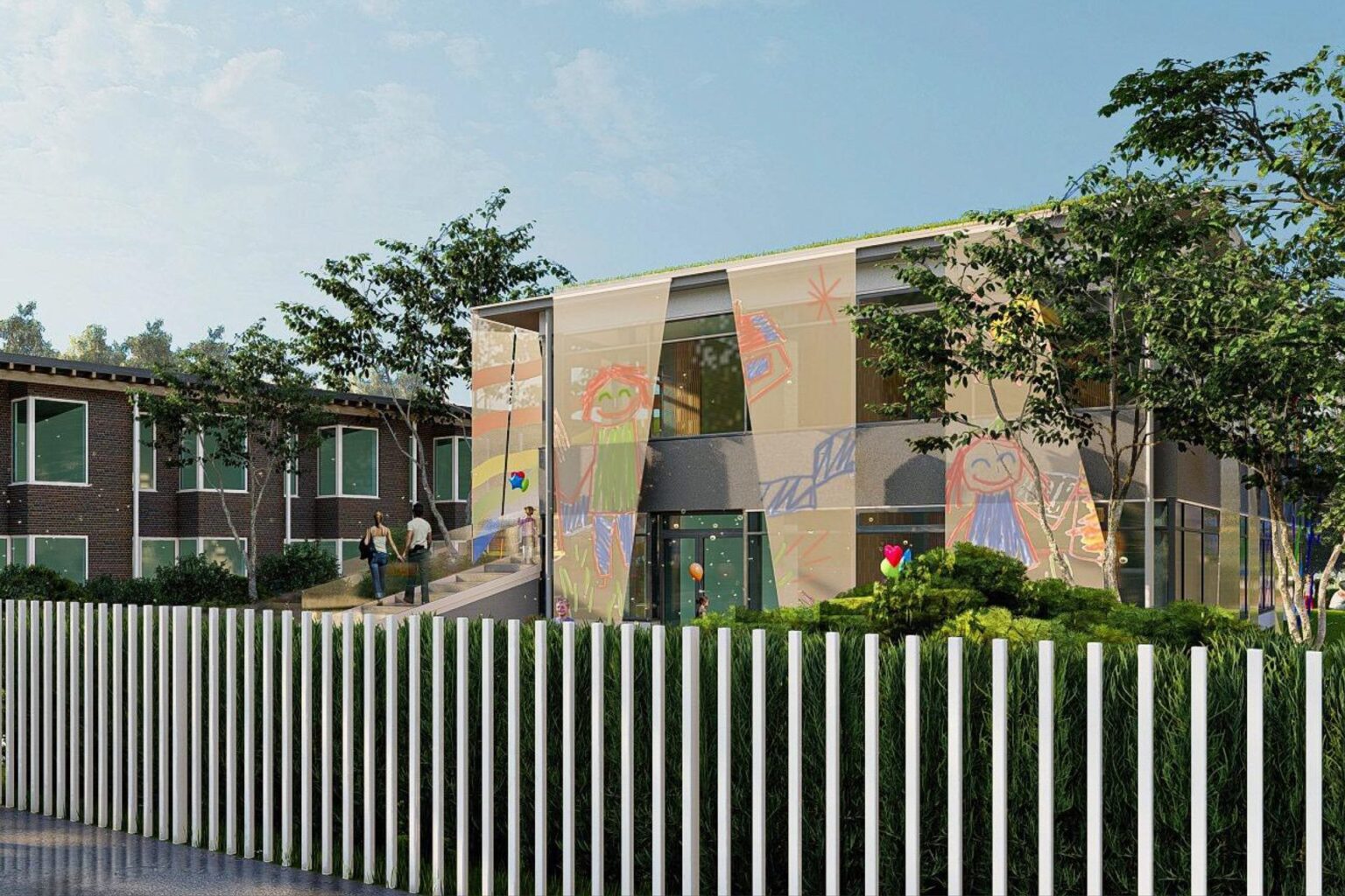 Fischer Garden Kindergarten and Residential Building - BORD Építész Stúdió